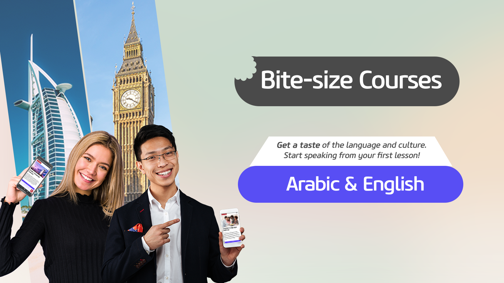 Bite-size Courses for Arabic & English by Eton Institute